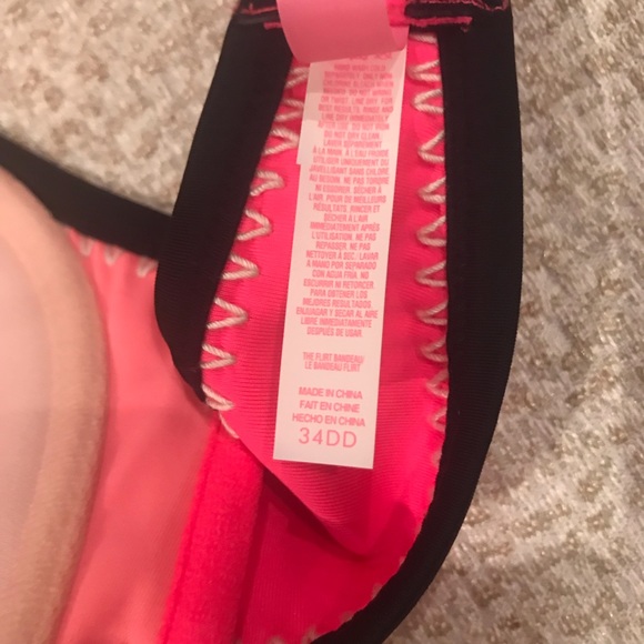 Victoria's Secret | Swim | Victorias Secret Pink And Coral Bikini Top ...